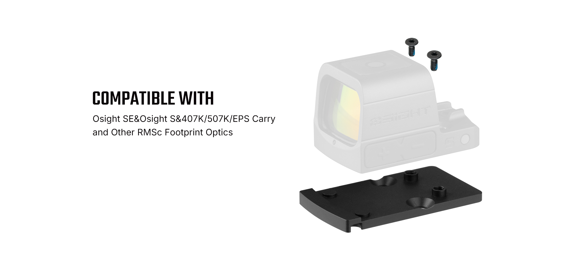 Osight Se RMR to RMSc Adapter Plate Universal Red Dot Sight Conversion ...